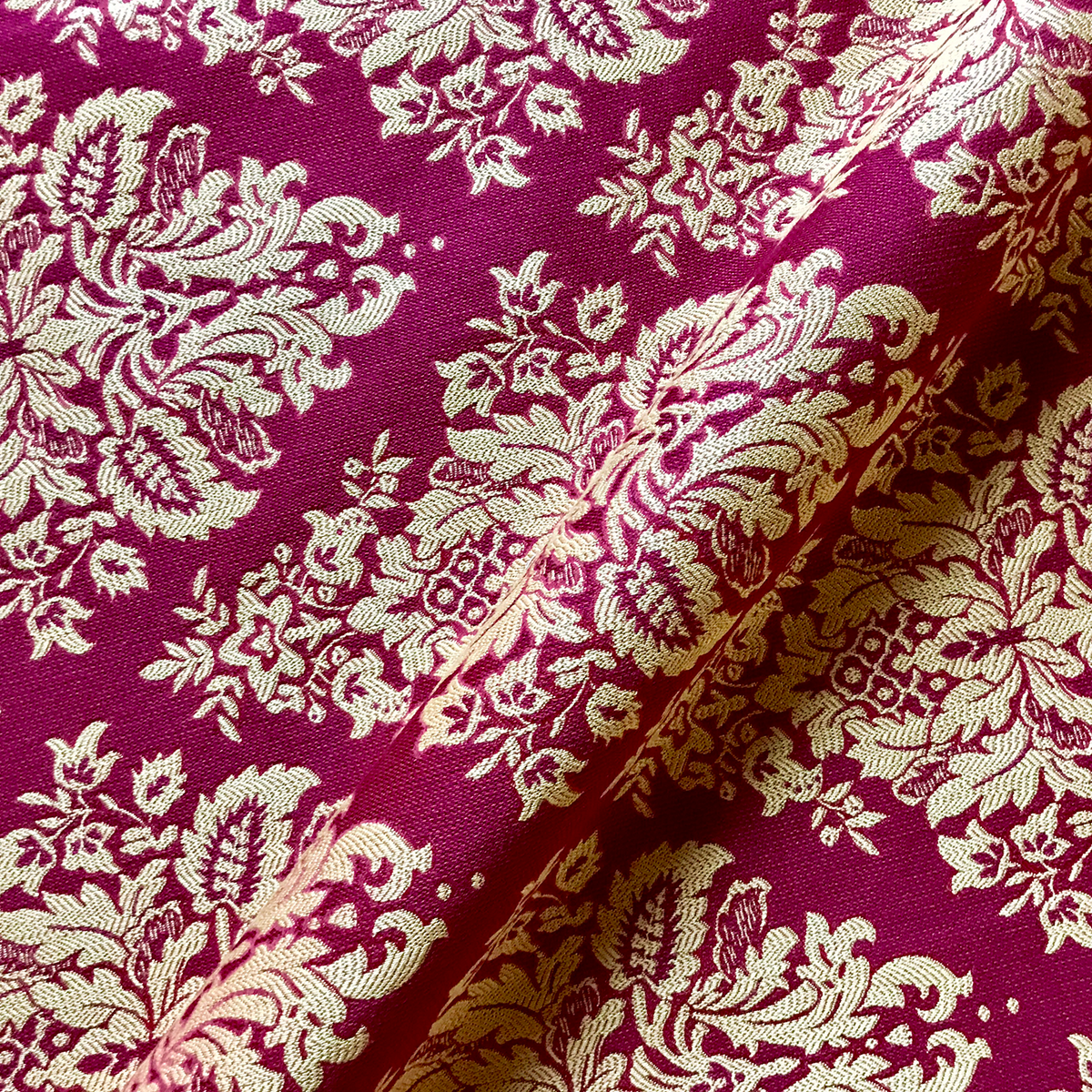 burgundy patterned fabric