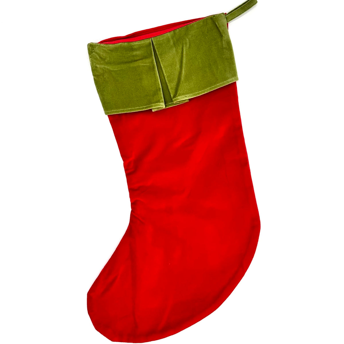 Traditional Red and Green Velvet Christmas Stocking 20"x12" – Plankroad ...