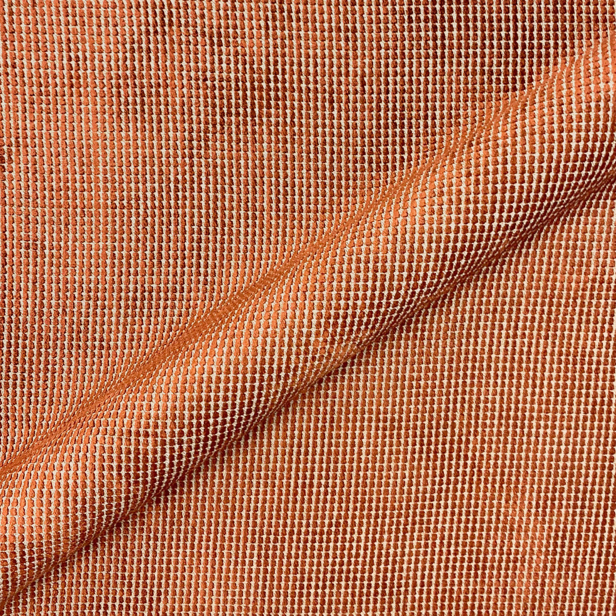 Burnt Orange Pinstripe Chenille Upholstery Fabric 54" – Plankroad Home ...