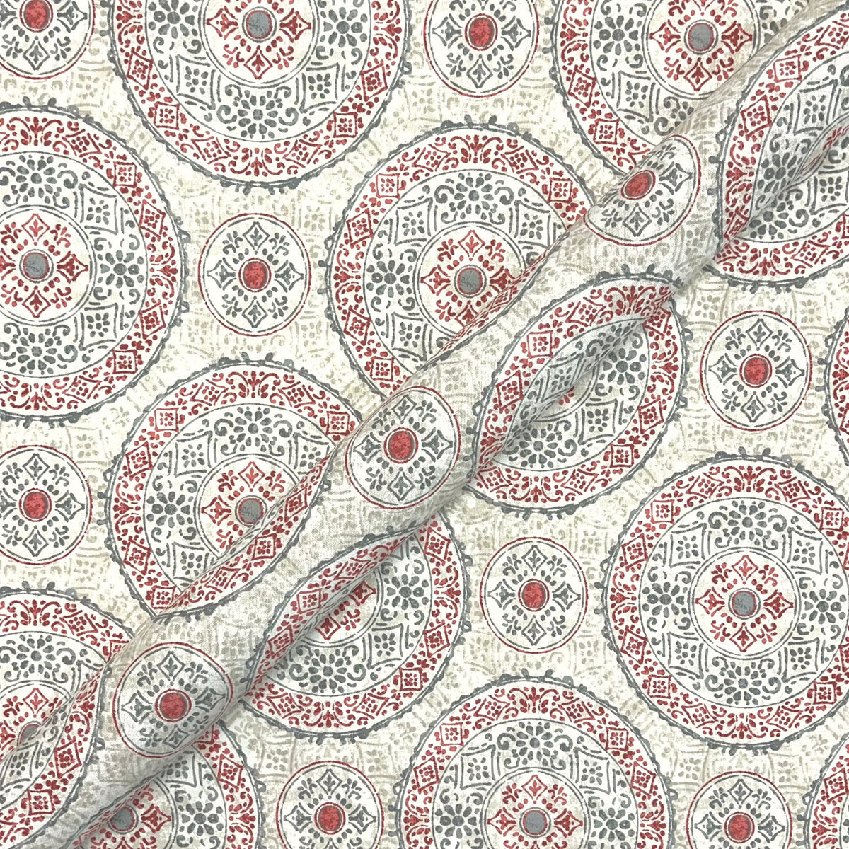 Champagne Medallion Moroccan Cotton Fabric 54" – Plankroad Home Decor