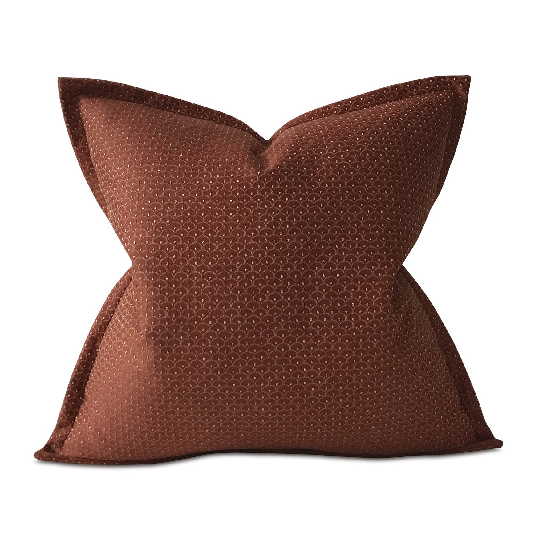 Burgundy and Gold French Geometric Euro Sham 26x26 – Plankroad Home Decor
