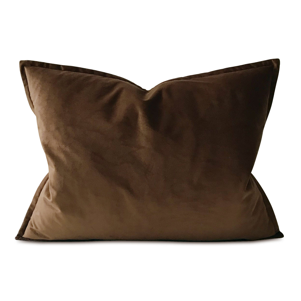 Velvet Standard Sham 20x27 in Brown – Plankroad Home Decor