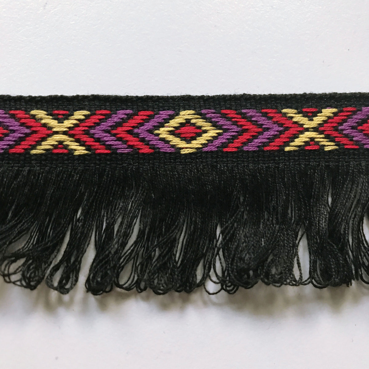 Black and Red High Quality Decorative Loop Fringe Trim by the yard ...