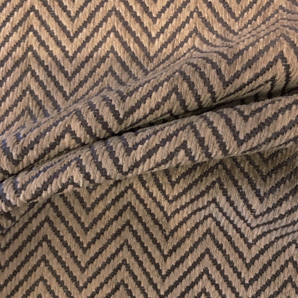 Brown Beige Chevron Weave Fabric – Plankroad Home Decor